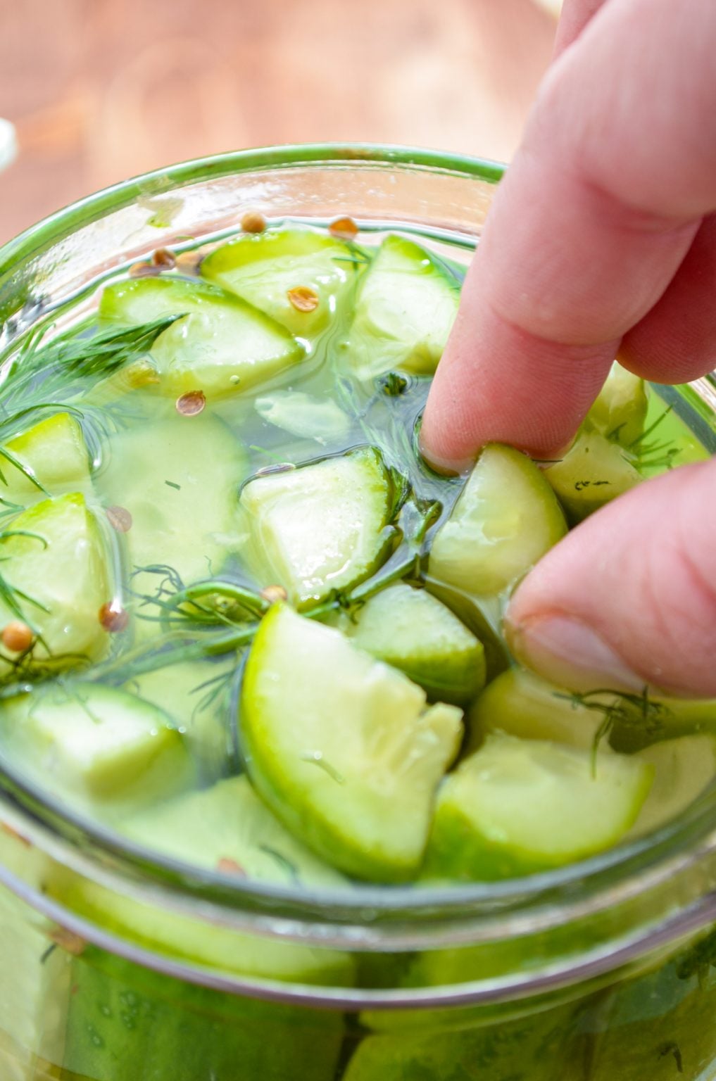 Instant Pot Refrigerator Pickles {No Canning Needed!} - Dash for Dinner