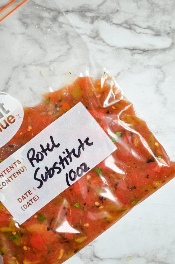 Rotel Substitute {Homemade Green Chilies and Tomatoes}