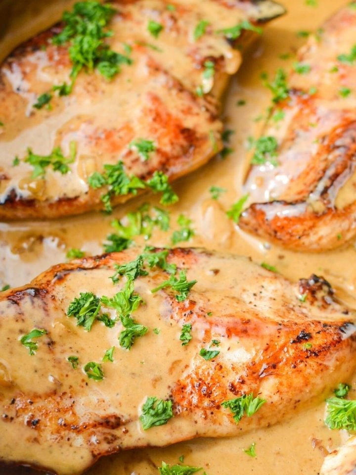 Chicken Diane (Skillet Chicken with a Creamy Sauce)