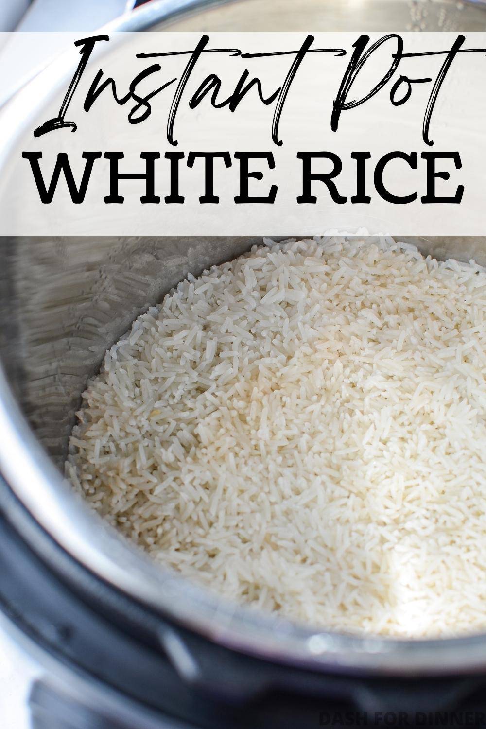 Easy Instant Pot White Rice - Dash for Dinner