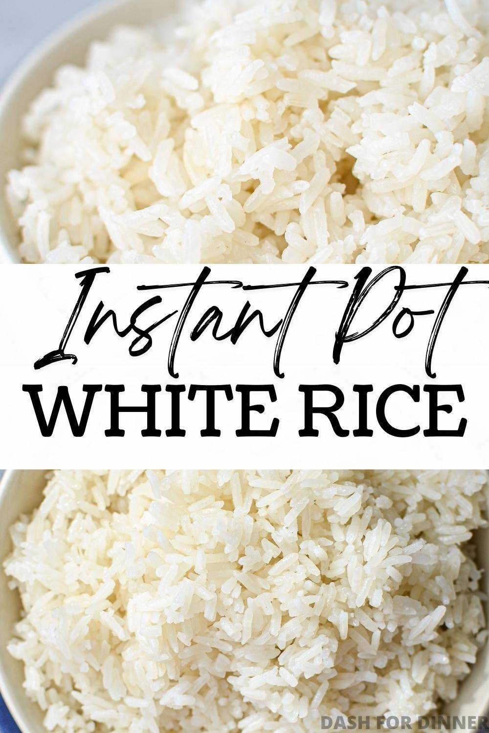 Easy Instant Pot White Rice - Dash for Dinner