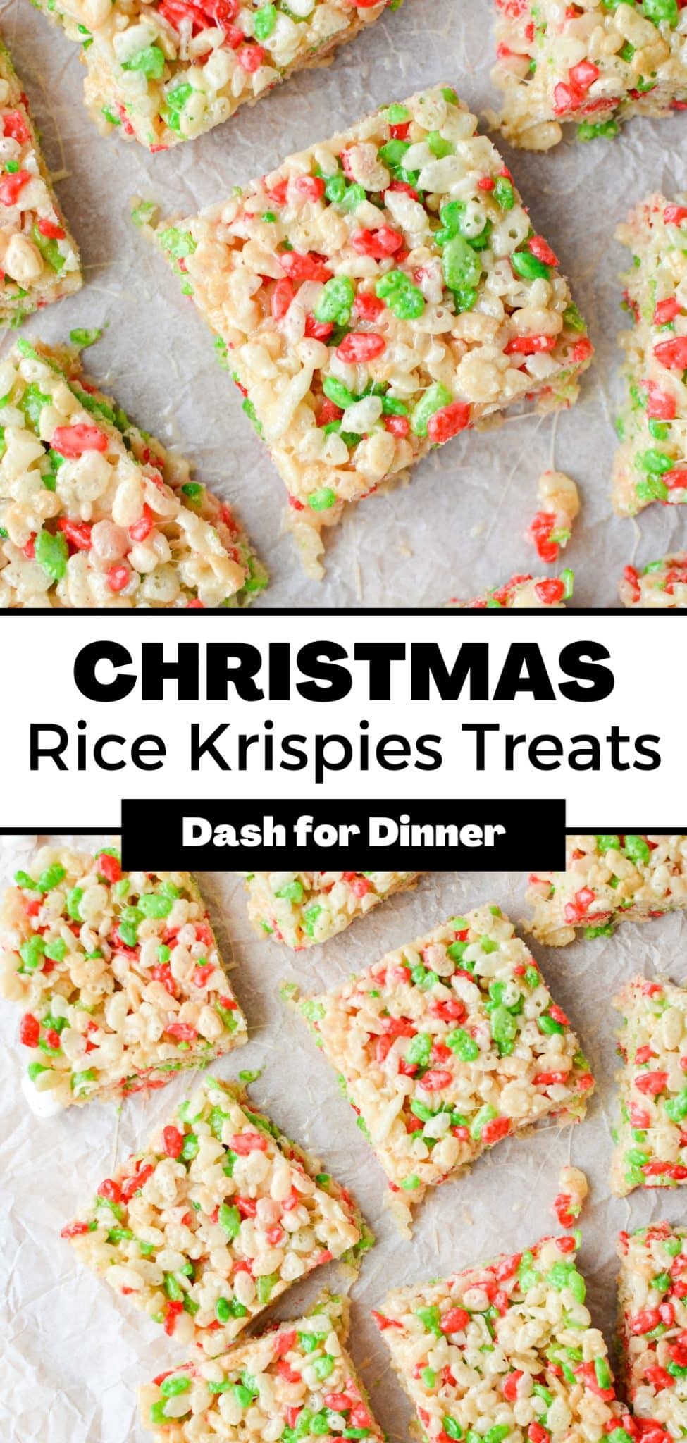 Christmas Rice Krispie Treat Recipe - Dash for Dinner