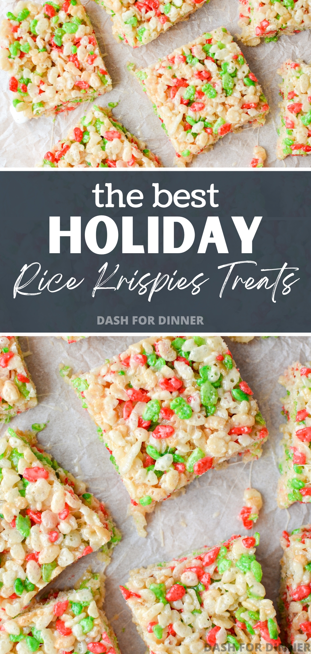 Christmas Rice Krispie Treat Recipe - Dash for Dinner