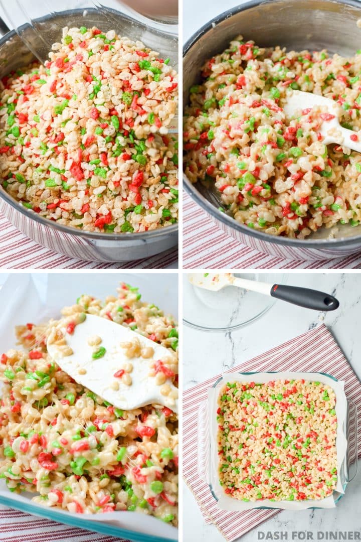 Christmas Rice Krispie Treat Recipe - Dash for Dinner