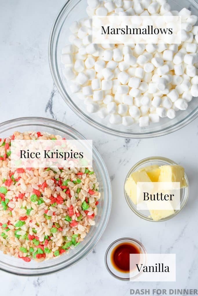Christmas Rice Krispie Treat Recipe - Dash for Dinner