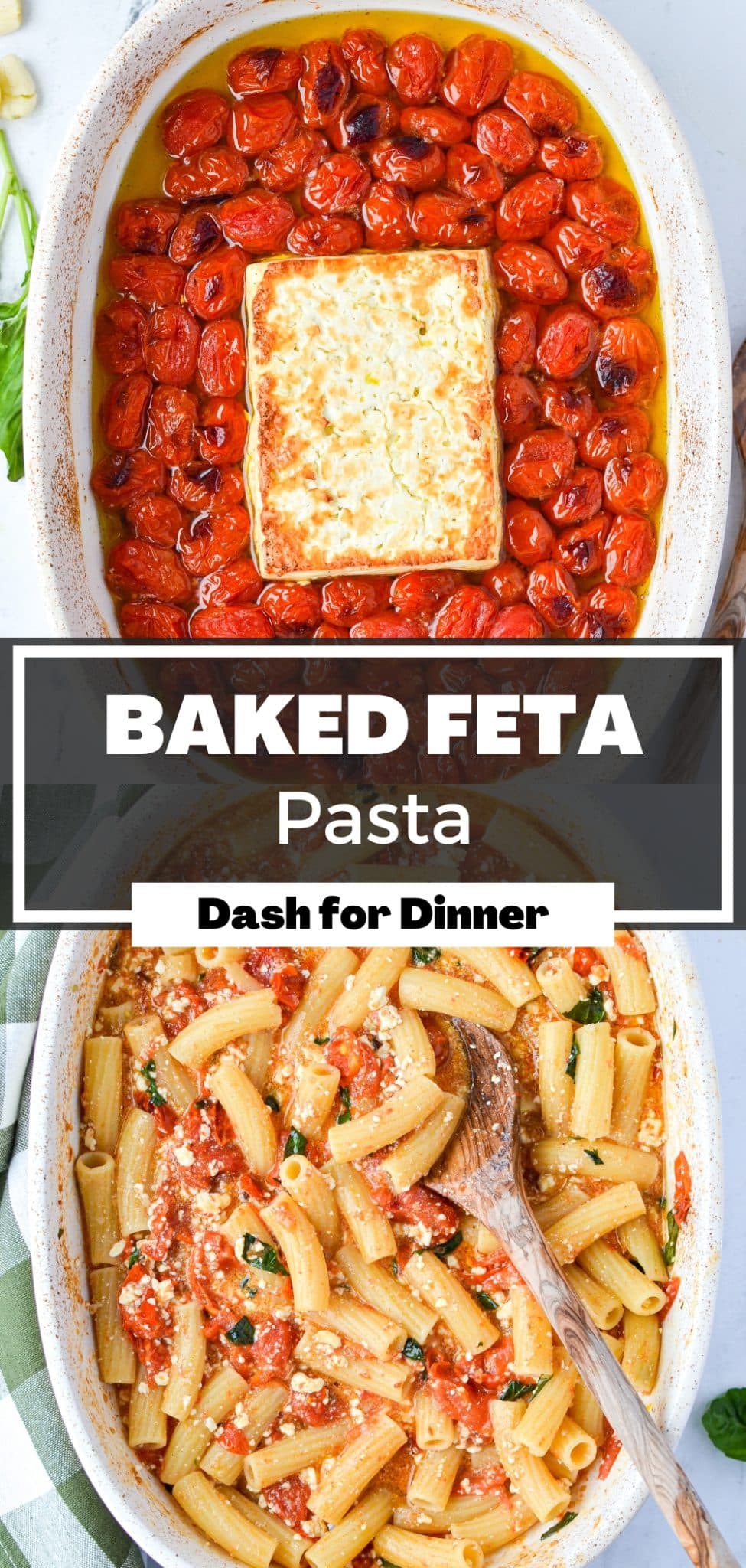 Baked Feta Pasta - Dash for Dinner