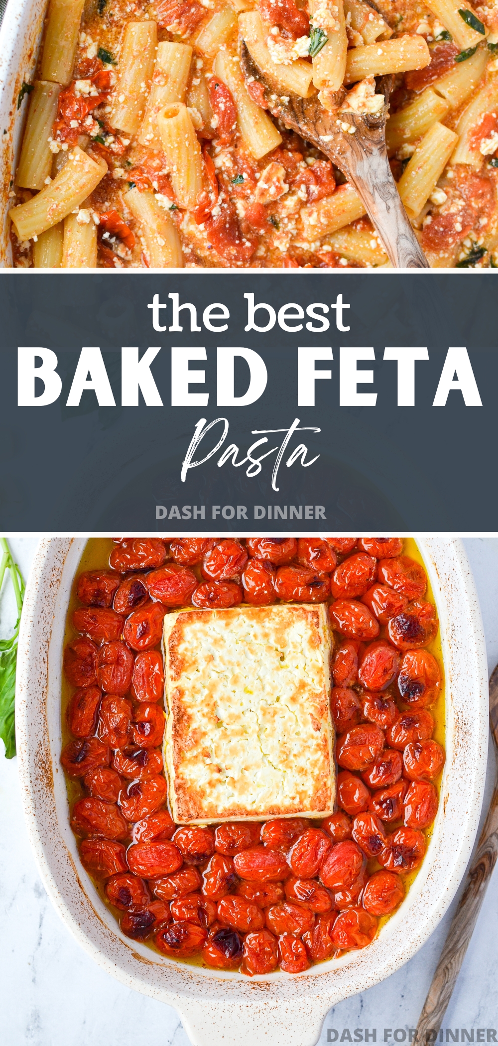 Baked Feta Pasta - Dash for Dinner