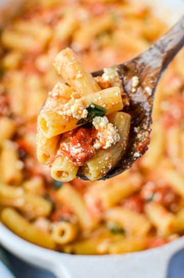 Baked Feta Pasta - Dash for Dinner