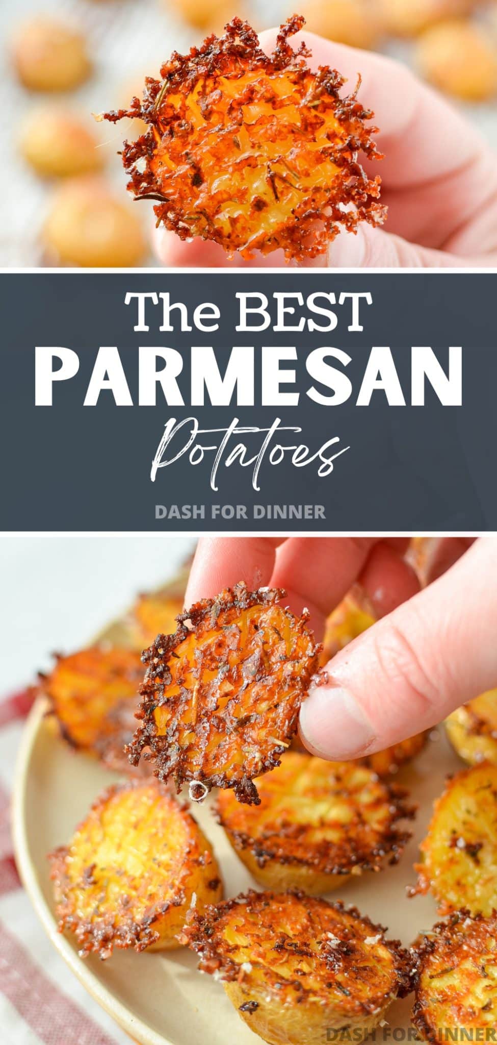 Parmesan Crusted Potatoes - Dash for Dinner