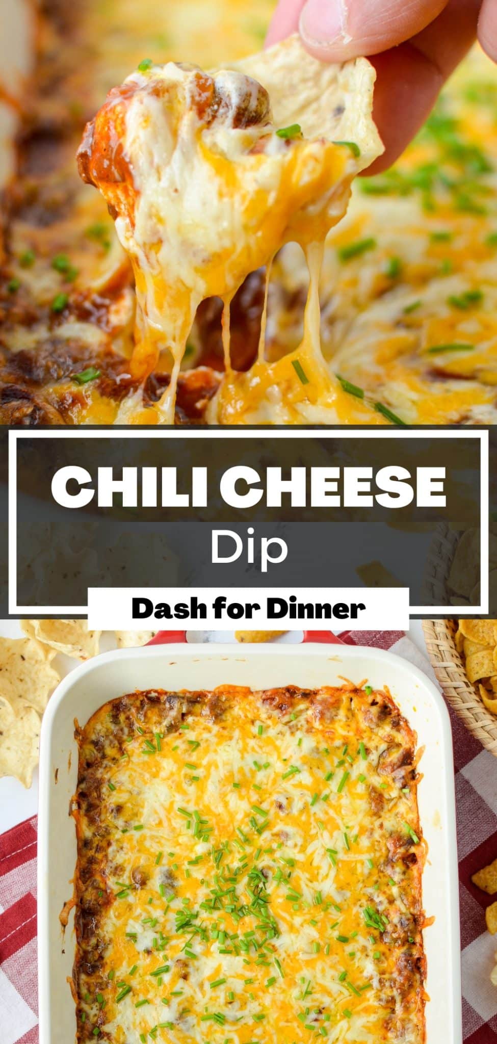 Easy Chili Cheese Dip (4 Ingredients) - Dash for Dinner