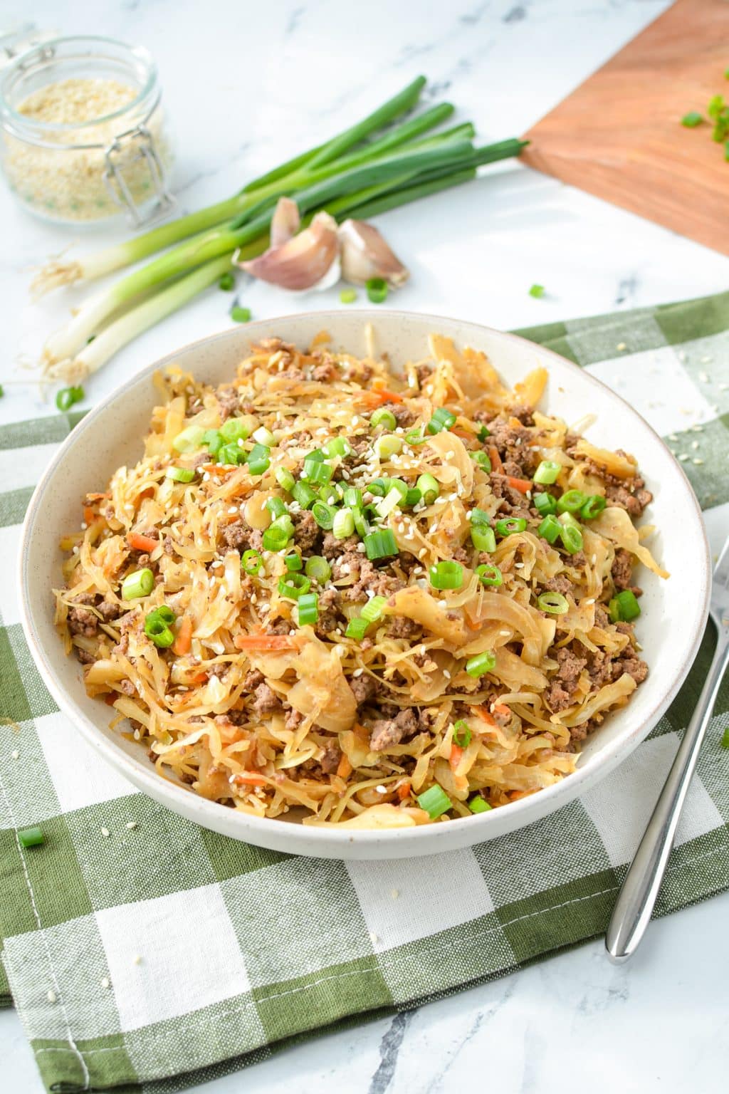 Inside Out Egg Roll (In a Bowl) - Dash for Dinner