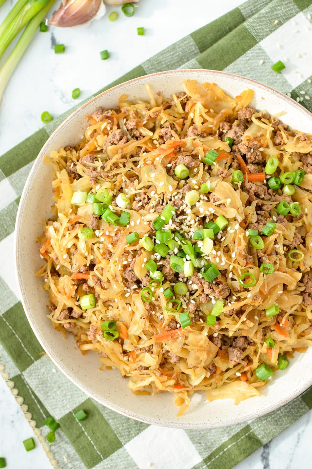 Inside Out Egg Roll (In a Bowl) - Dash for Dinner