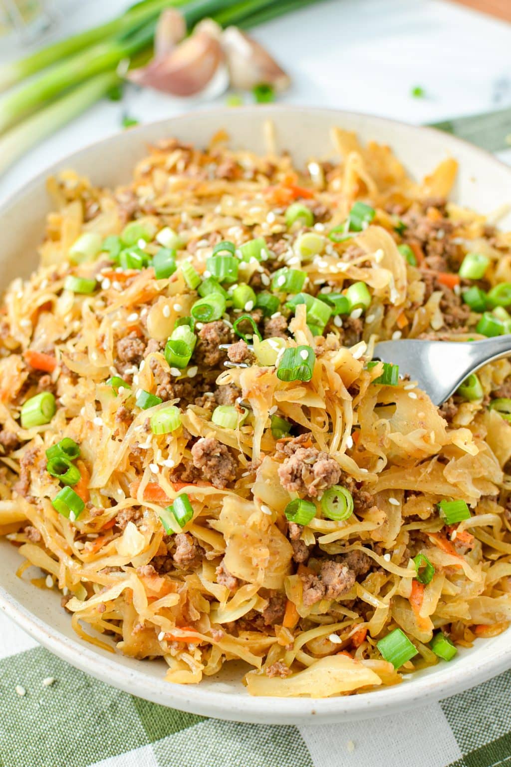 Inside Out Egg Roll (In a Bowl) - Dash for Dinner