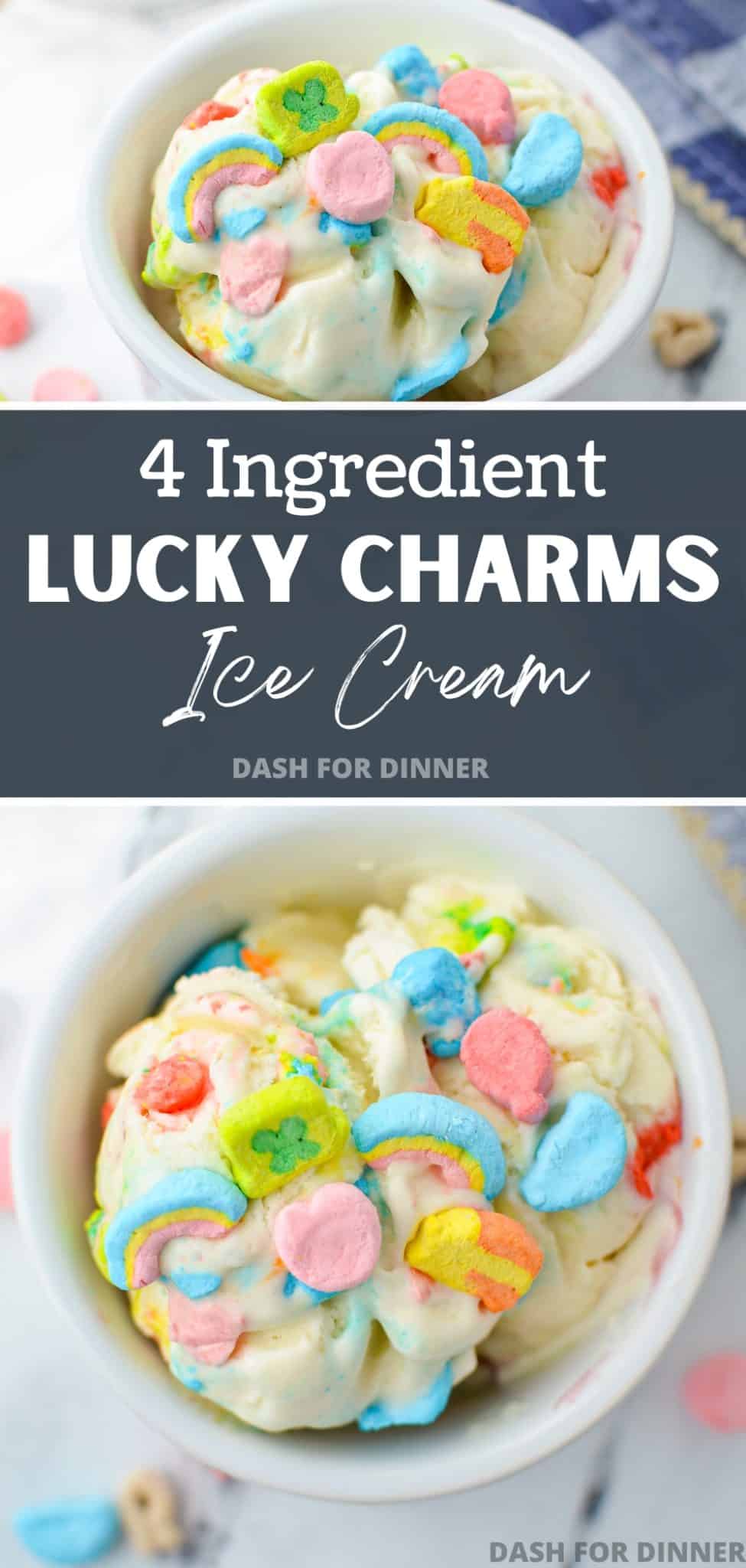 Lucky Charms Ice Cream (No Churn Recipe) - Dash for Dinner