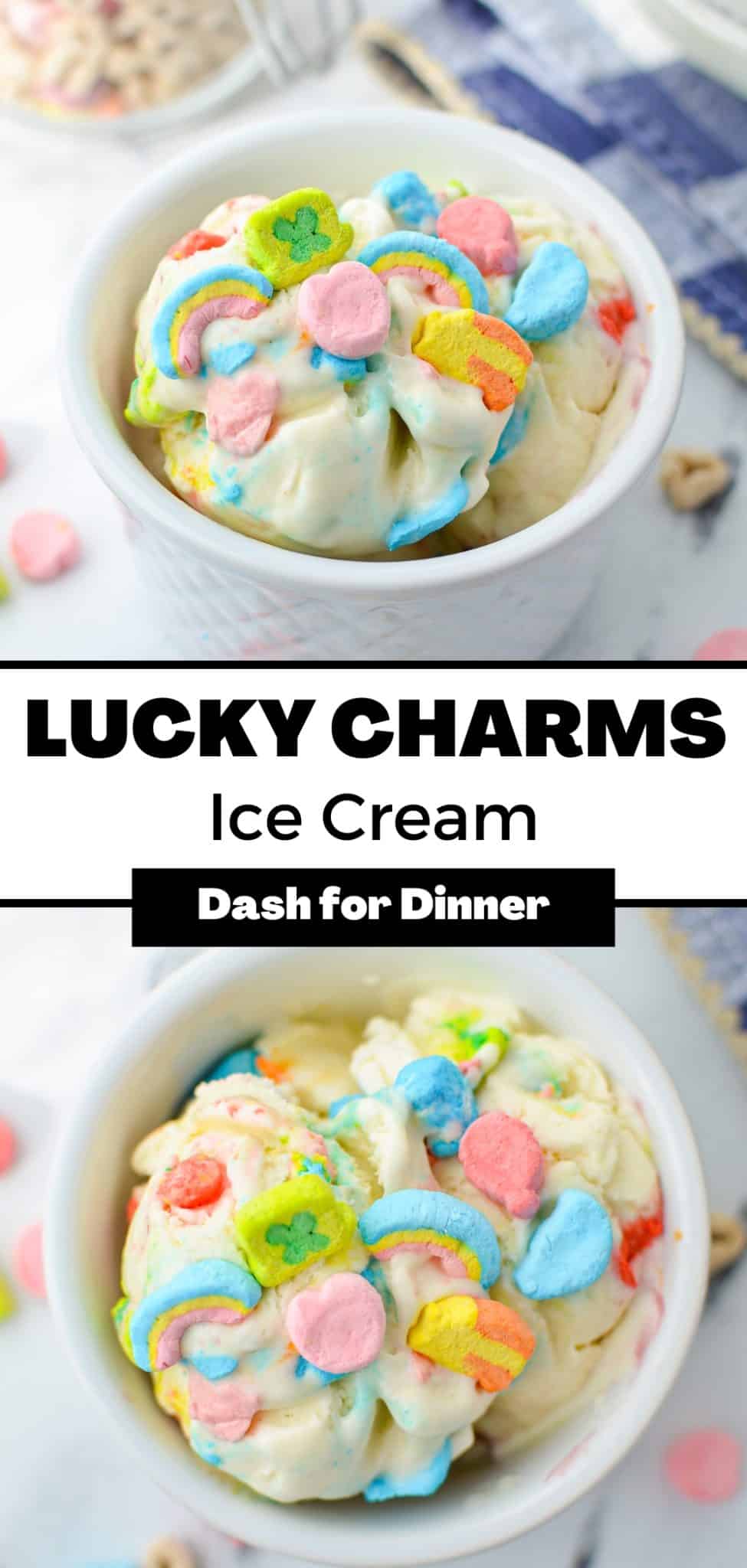 Lucky Charms Ice Cream (No Churn Recipe) - Dash for Dinner