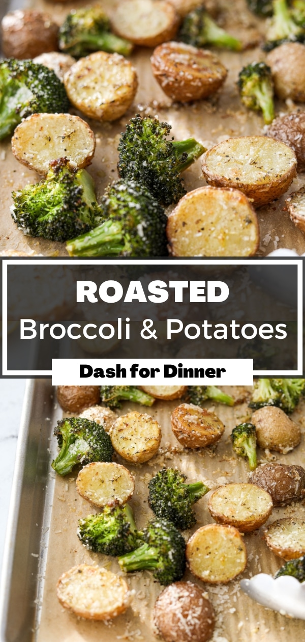 Roasted Broccoli and Potatoes (One Pan Recipe) - Dash for Dinner