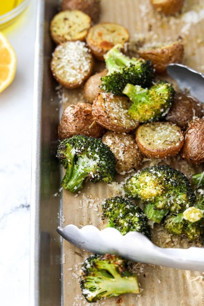 Roasted Broccoli and Potatoes (One Pan Recipe) - Dash for Dinner