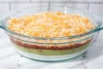 Easy 4-Layer Dip Recipe (With Guacamole and Sour Cream)