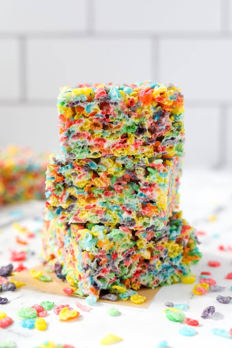 Fruity Pebbles Treats Recipe - Dash for Dinner
