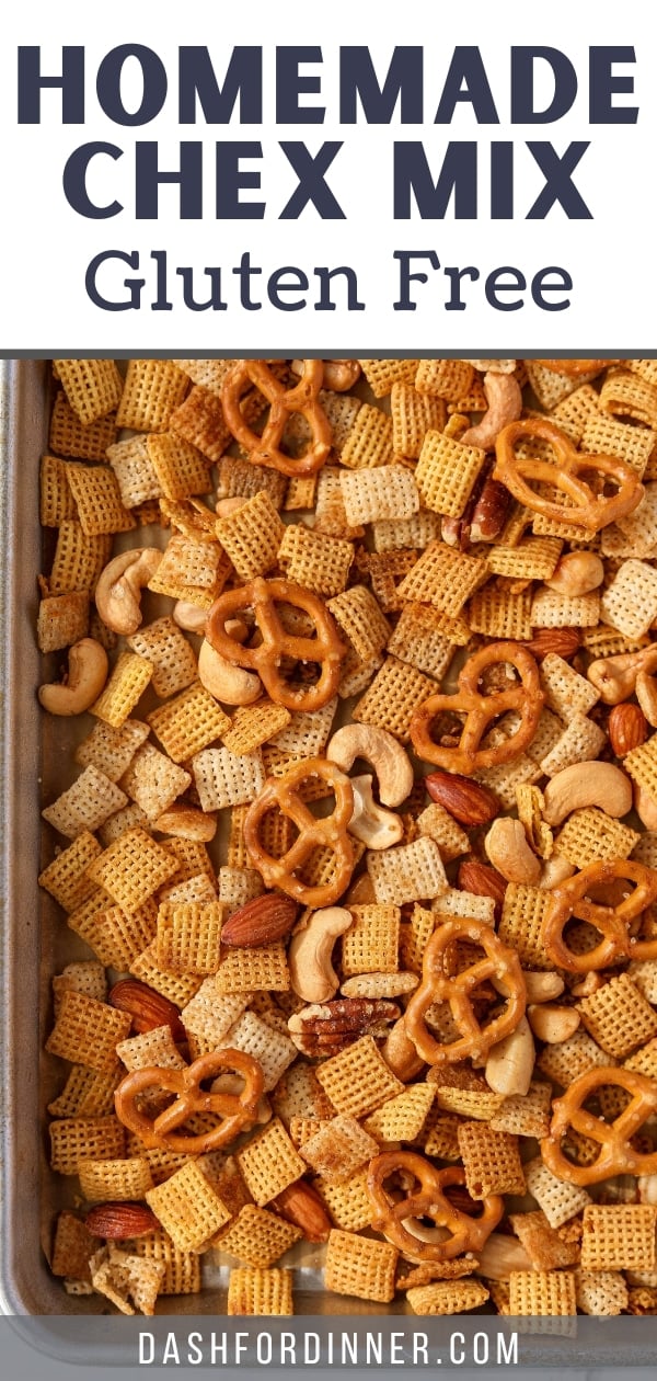 Homemade Gluten Free Chex Mix (Easy Snack Mix Recipe)