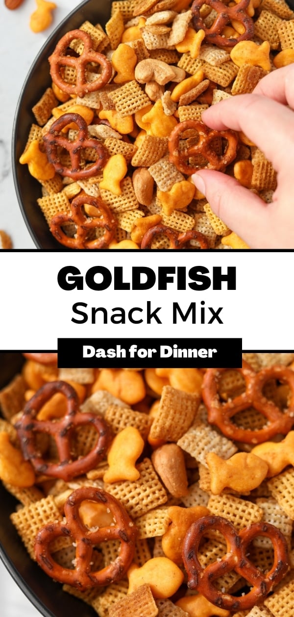 Easy Goldfish Snack Mix - Dash for Dinner