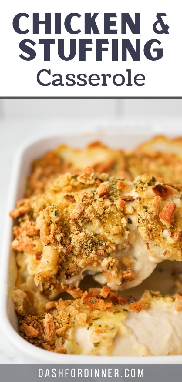 Swiss Chicken Casserole (Easy 6 Ingredient Recipe)
