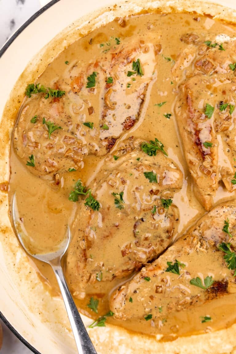 Chicken Diane (Skillet Chicken with a Creamy Sauce)