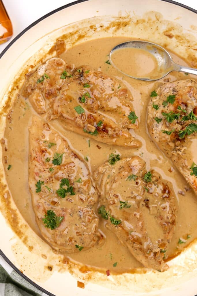 Chicken Diane (Skillet Chicken with a Creamy Sauce)