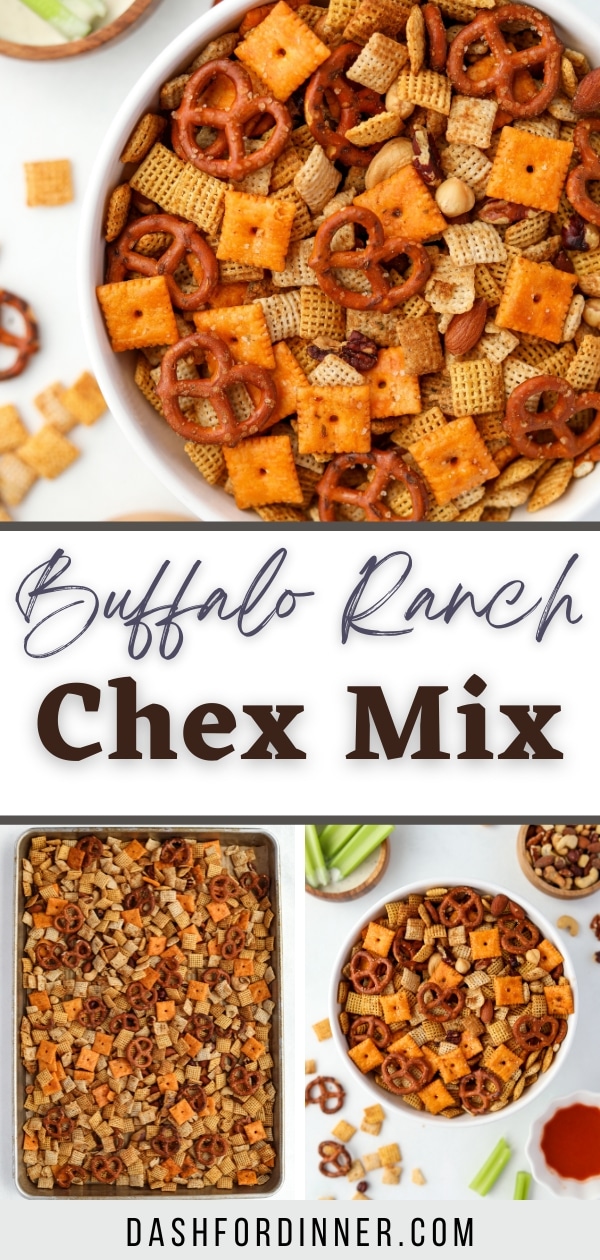 Buffalo Ranch Chex Mix - Dash for Dinner