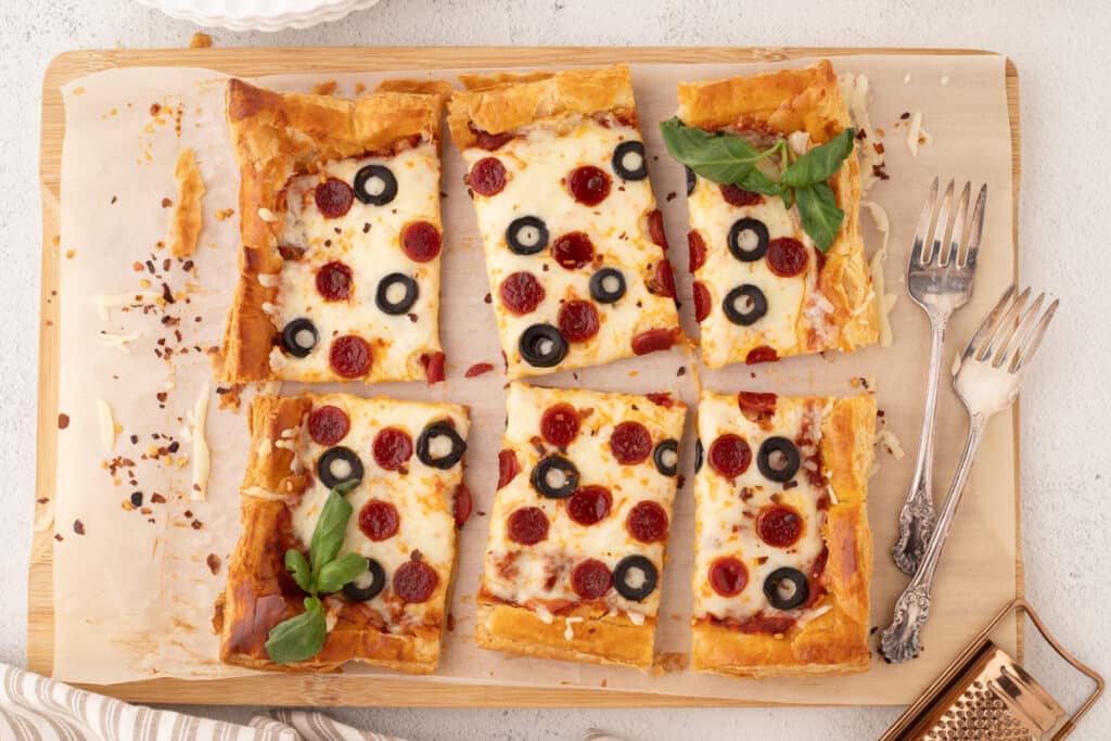 Puff Pastry Pizza (Easy Dinner Idea!) - Dash for Dinner