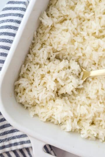 Oven Baked Rice (Easy, Perfect Rice Every Time!) - Dash for Dinner