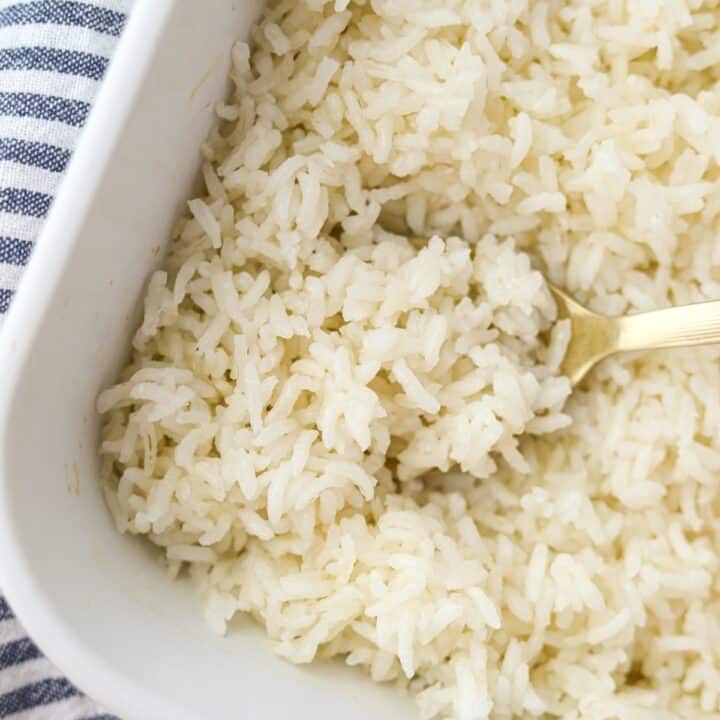 Oven Baked Rice (Easy, Perfect Rice Every Time!) - Dash for Dinner
