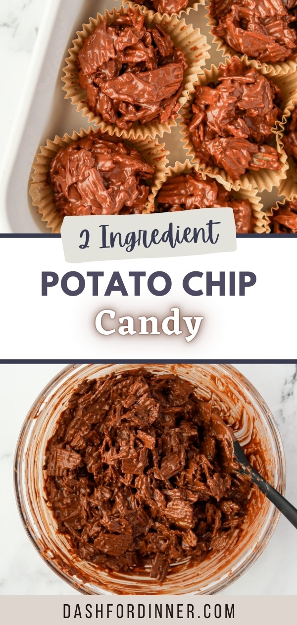 Chocolate Potato Chip Clusters - Dash for Dinner