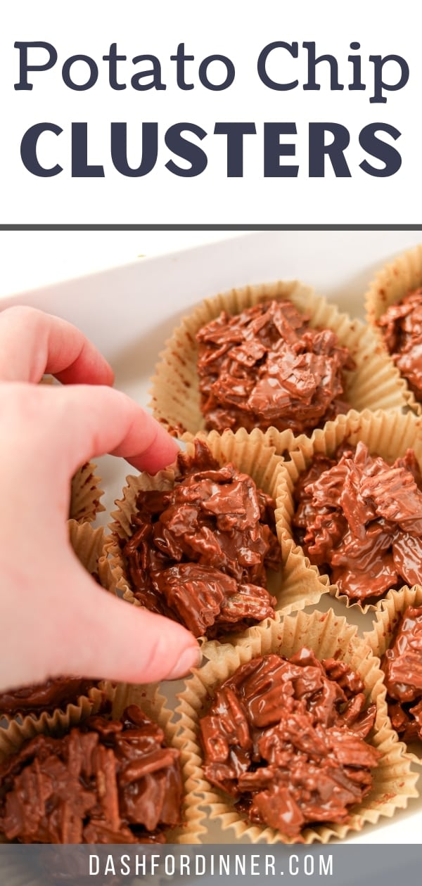 Chocolate Potato Chip Clusters - Dash for Dinner