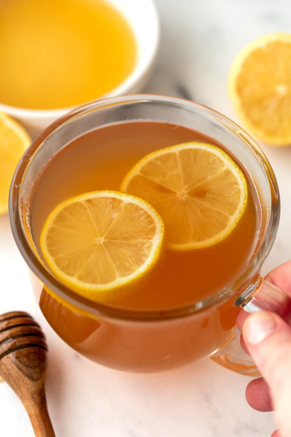 Honey Citrus Mint Tea Recipe (Starbucks Medicine Ball Copycat) - Dash ...