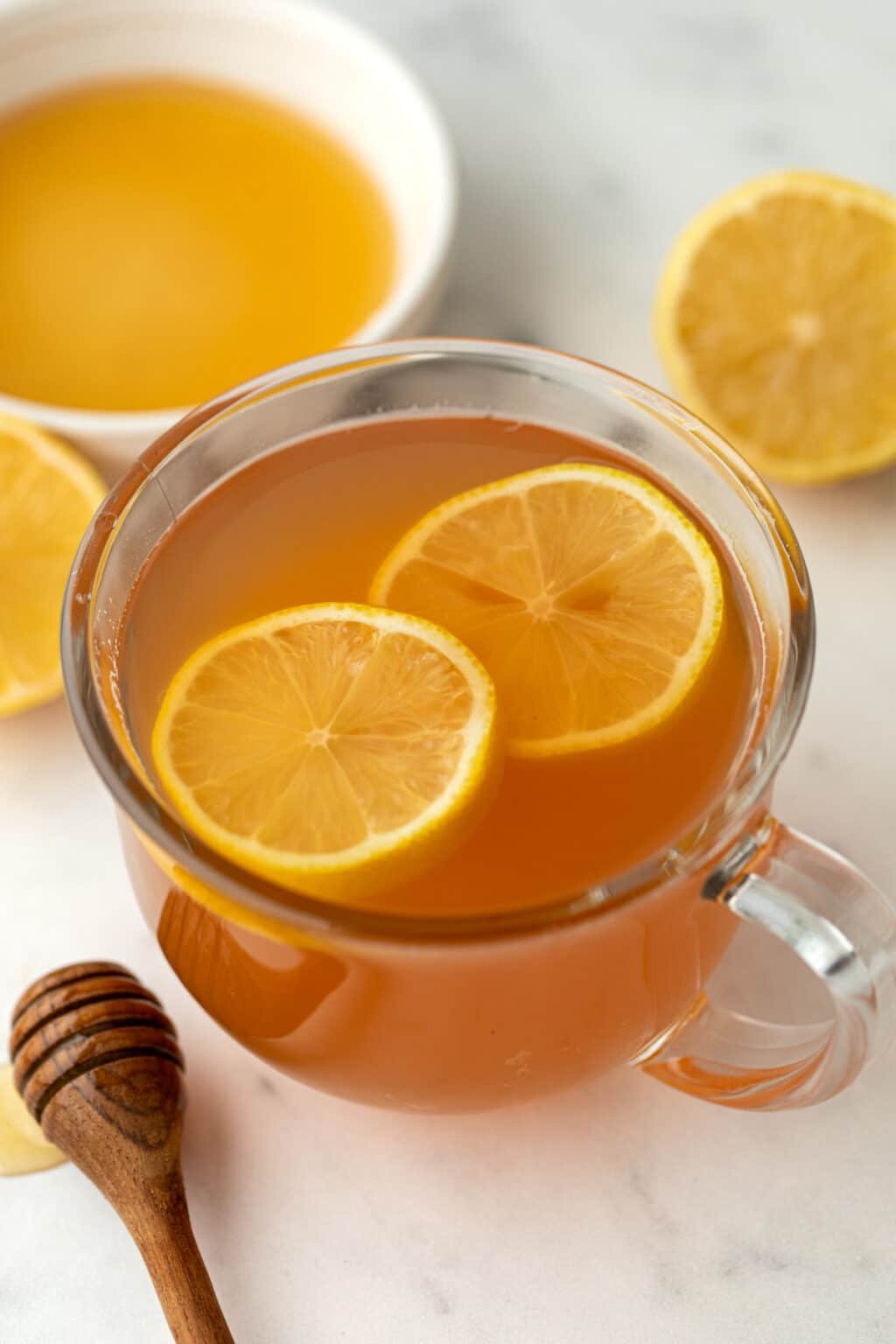 Honey Citrus Mint Tea Recipe (Starbucks Medicine Ball Copycat) - Dash ...