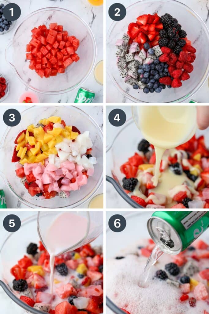 Hwachae Recipe (Korean Watermelon Punch + Fruit Bowl)