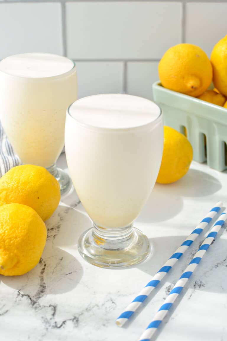 Frosted Lemonade Protein Shake (Chick-fil-A Copycat) - Dash for Dinner