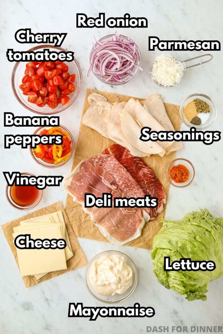 Grinder Salad (Viral TikTok Recipe) - Dash for Dinner