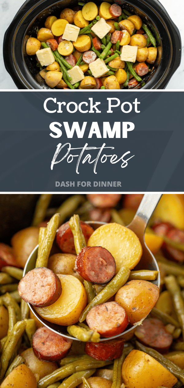 Slow Cooker Swamp Potatoes - Dash for Dinner