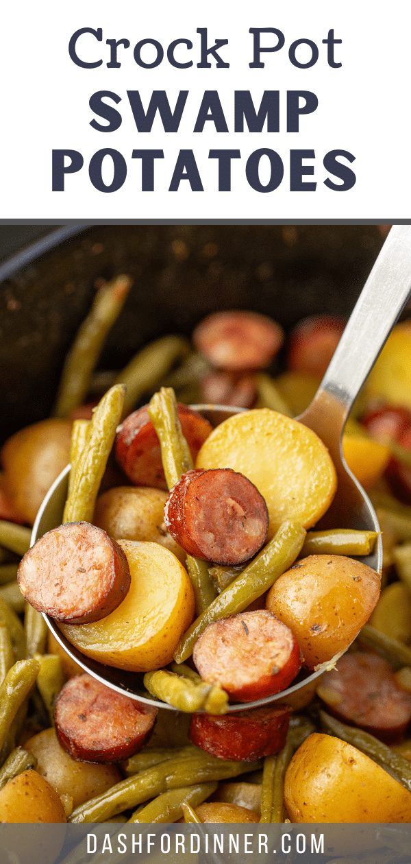 Slow Cooker Swamp Potatoes - Dash for Dinner