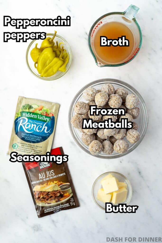 Mississippi Meatballs (Easy Crockpot Recipe!) - Dash for Dinner