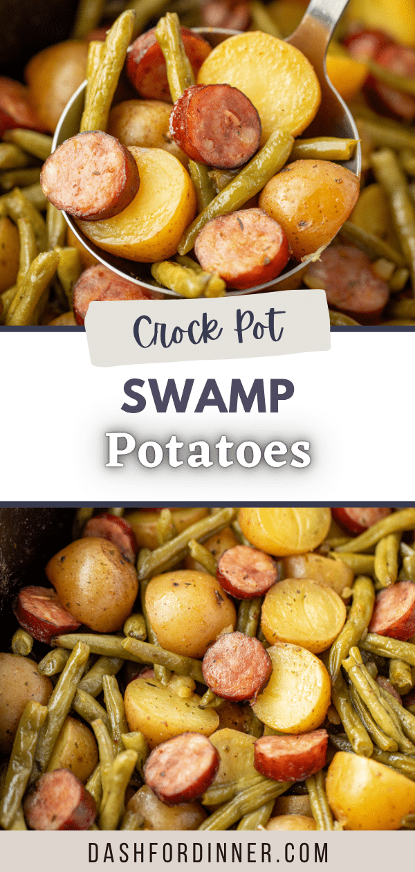 Slow Cooker Swamp Potatoes - Dash for Dinner