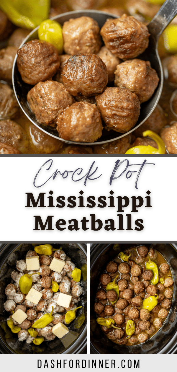 Mississippi Meatballs (Easy Crockpot Recipe!) - Dash for Dinner
