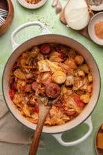Swamp Cabbage (Smothered Cabbage and Sausage Stew) - Dash for Dinner