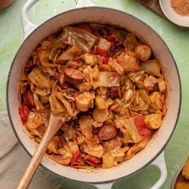 Swamp Cabbage (Smothered Cabbage and Sausage Stew) - Dash for Dinner